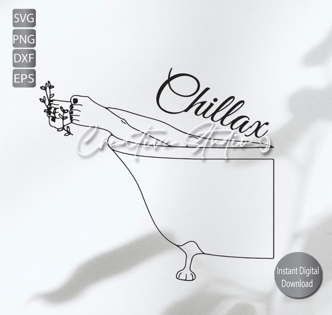Relax SVG, PNG, EPS, Cut File | Digital Download | Silhouette | Cricut ...