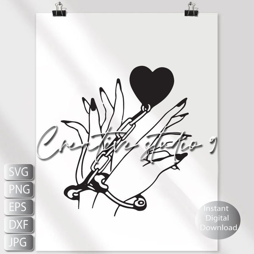 Female Hands in Handcuffs , Handcuffed Lovers Hands Svg,png, Eps, Png ...