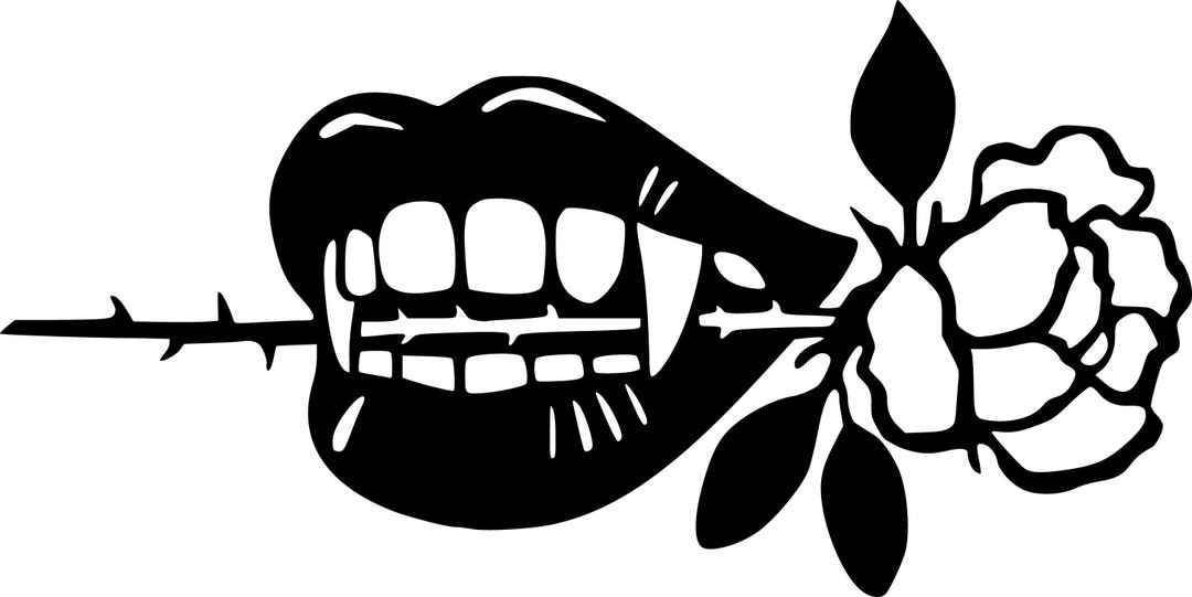 Halloween, Vampire Bite Lips SVG, PNG, EPS, and Dxf Instant Digital ...