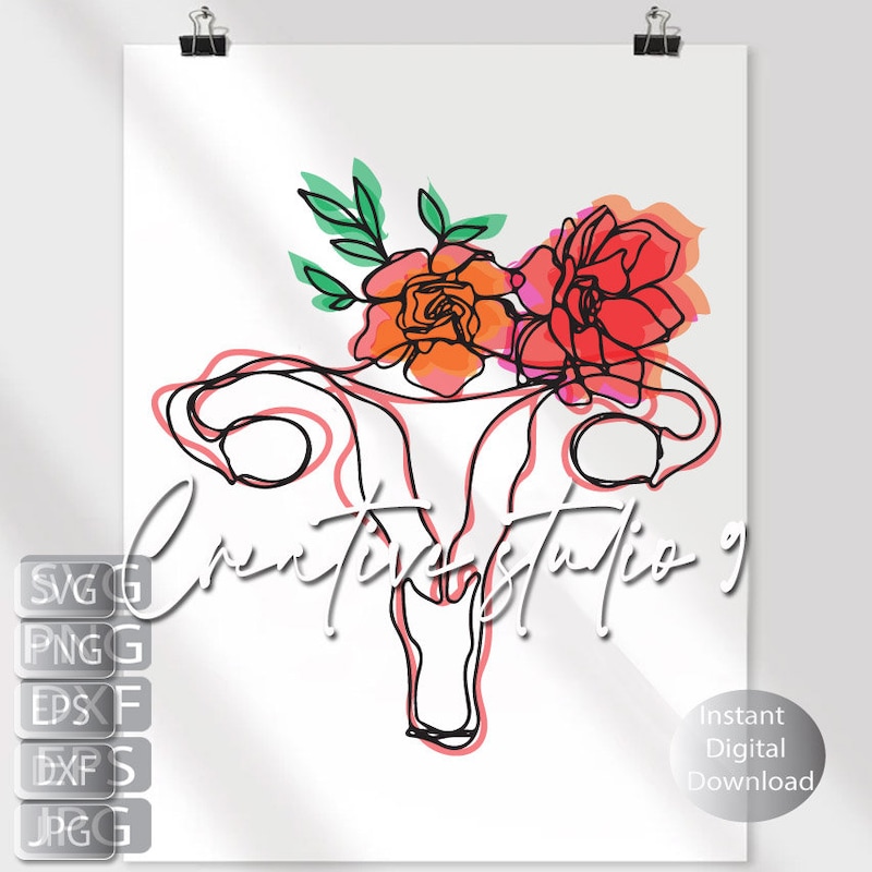 Uterus Svg - Etsy