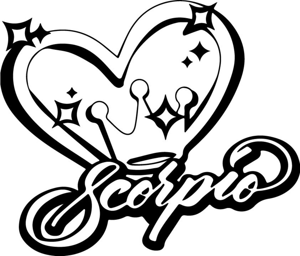 Scorpio Svg Png Eps Dxf Printable Design Instant Download - Etsy