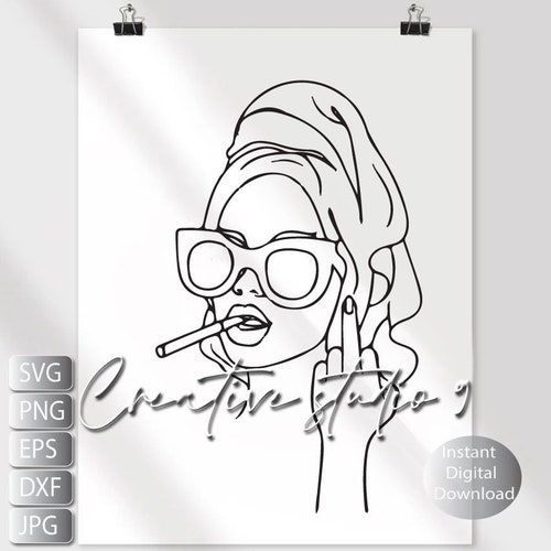Woman Middle Finger SVG PNG EPS Cut File Feminist Svg - Etsy Australia