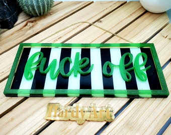 F off Sign - Etsy