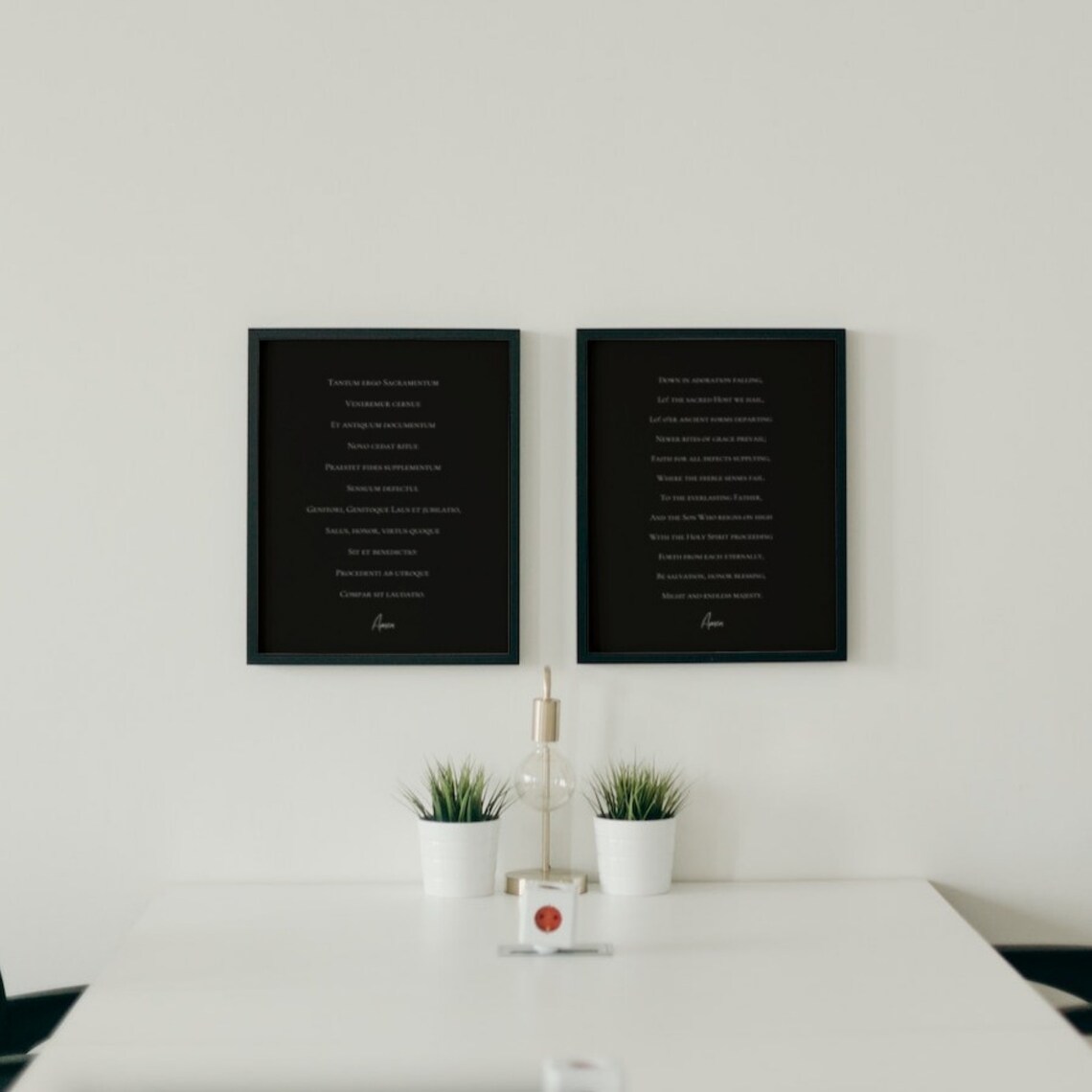 Tantum Ergo Latin Prayer Catholic Wall Art Eucharistic - Etsy