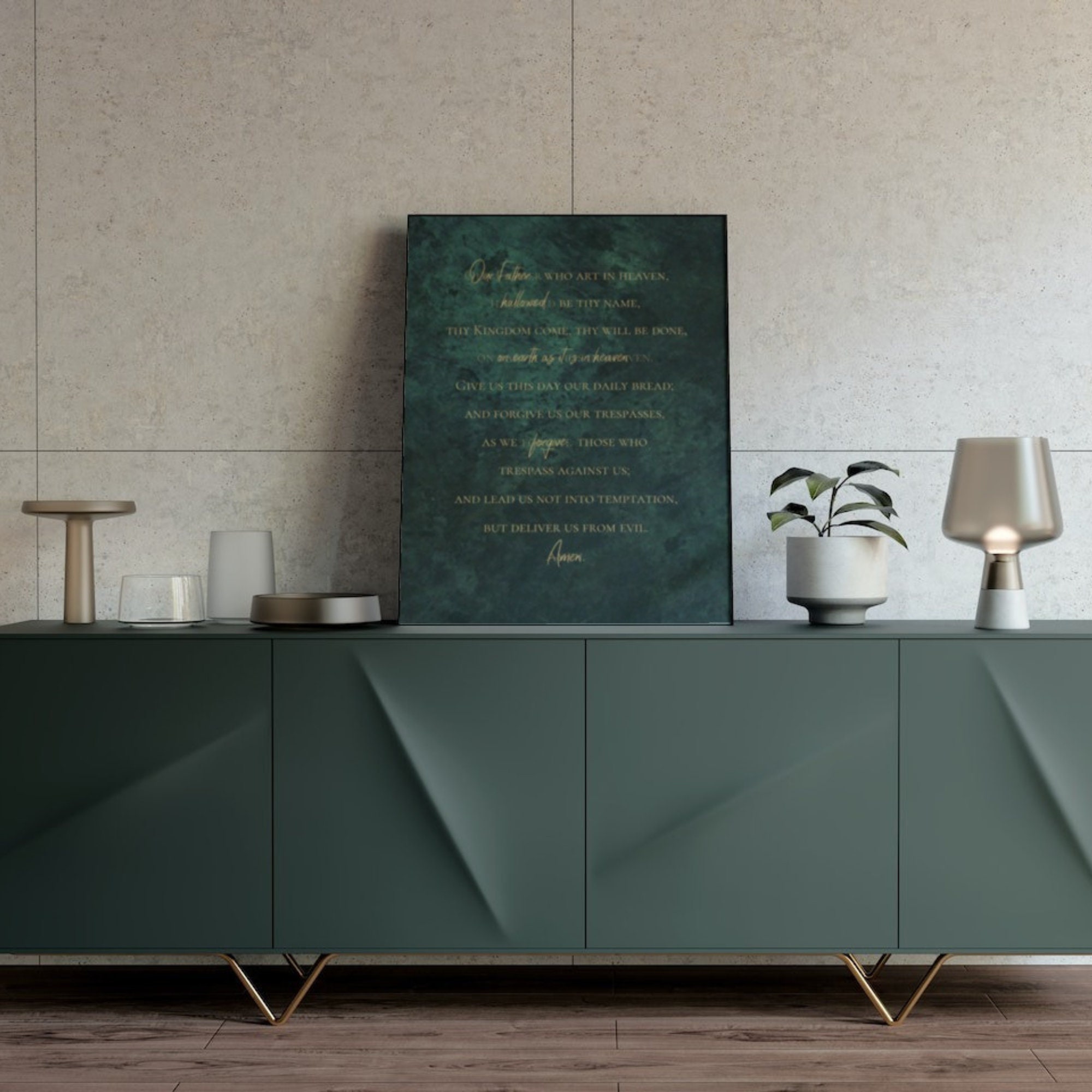 The Lords Prayer Our Father Traditional Catholic Wall Art - Etsy