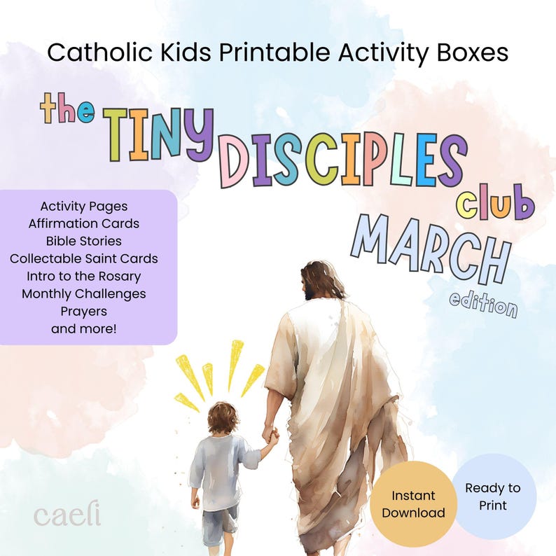 Catholic Kids Activity Box March Printable Subscription Box St Joseph ...
