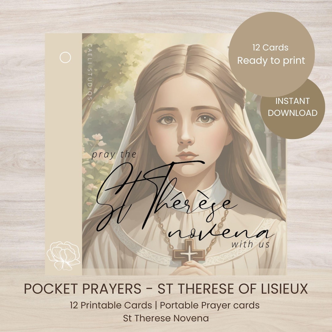 St. Thérèse of Lisieux Novena Printable Booklet 9-day Digital Catholic ...