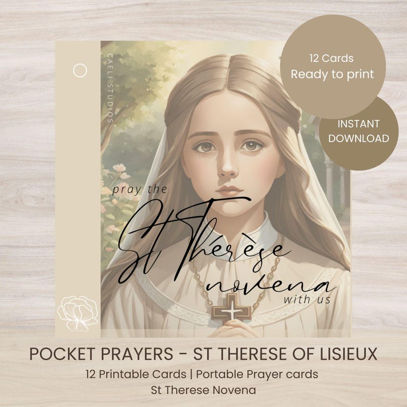 St. Thérèse of Lisieux Novena Printable Booklet 9-day Digital Catholic ...
