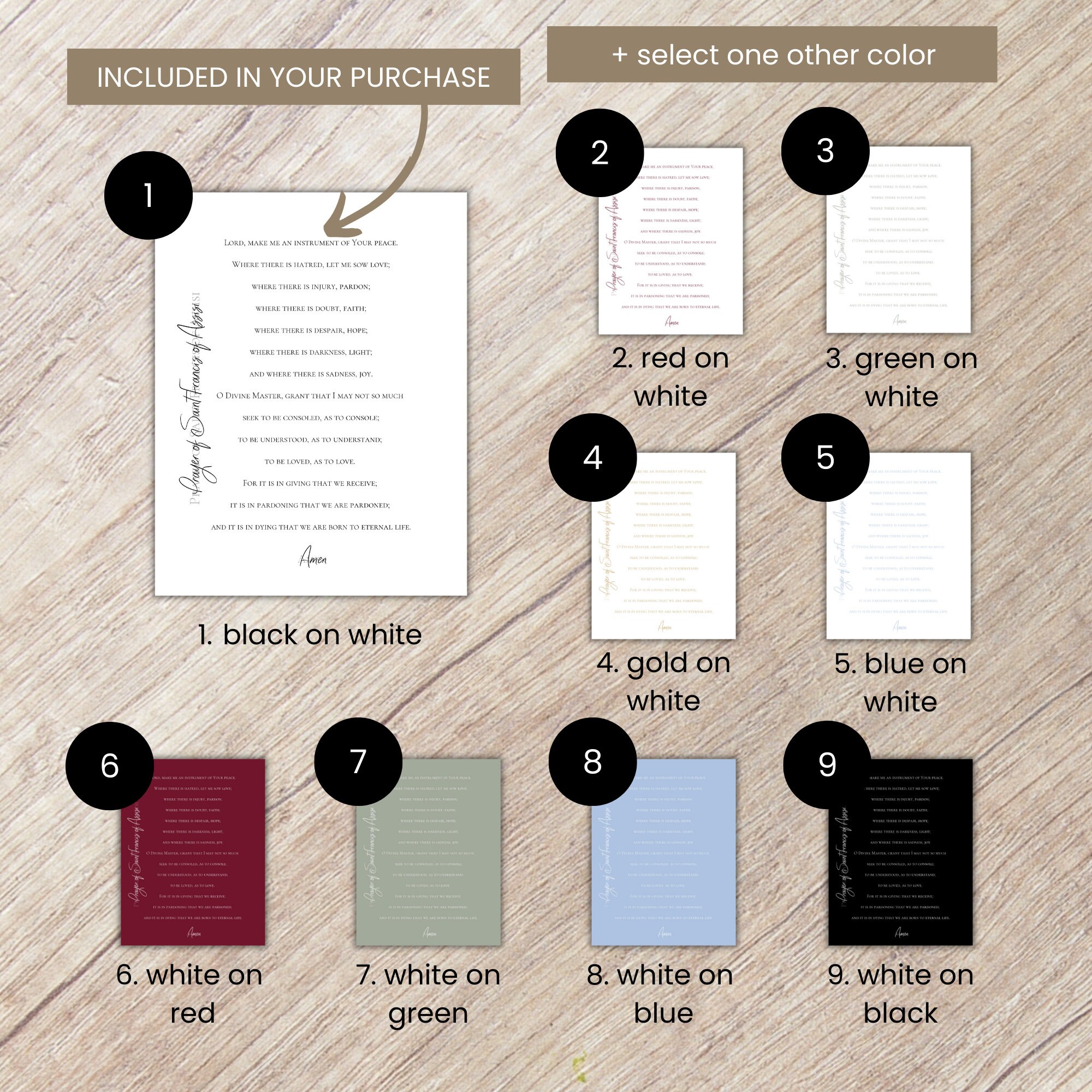 St. Francis of Assisi Prayer Catholic Wall Art Confirmation - Etsy