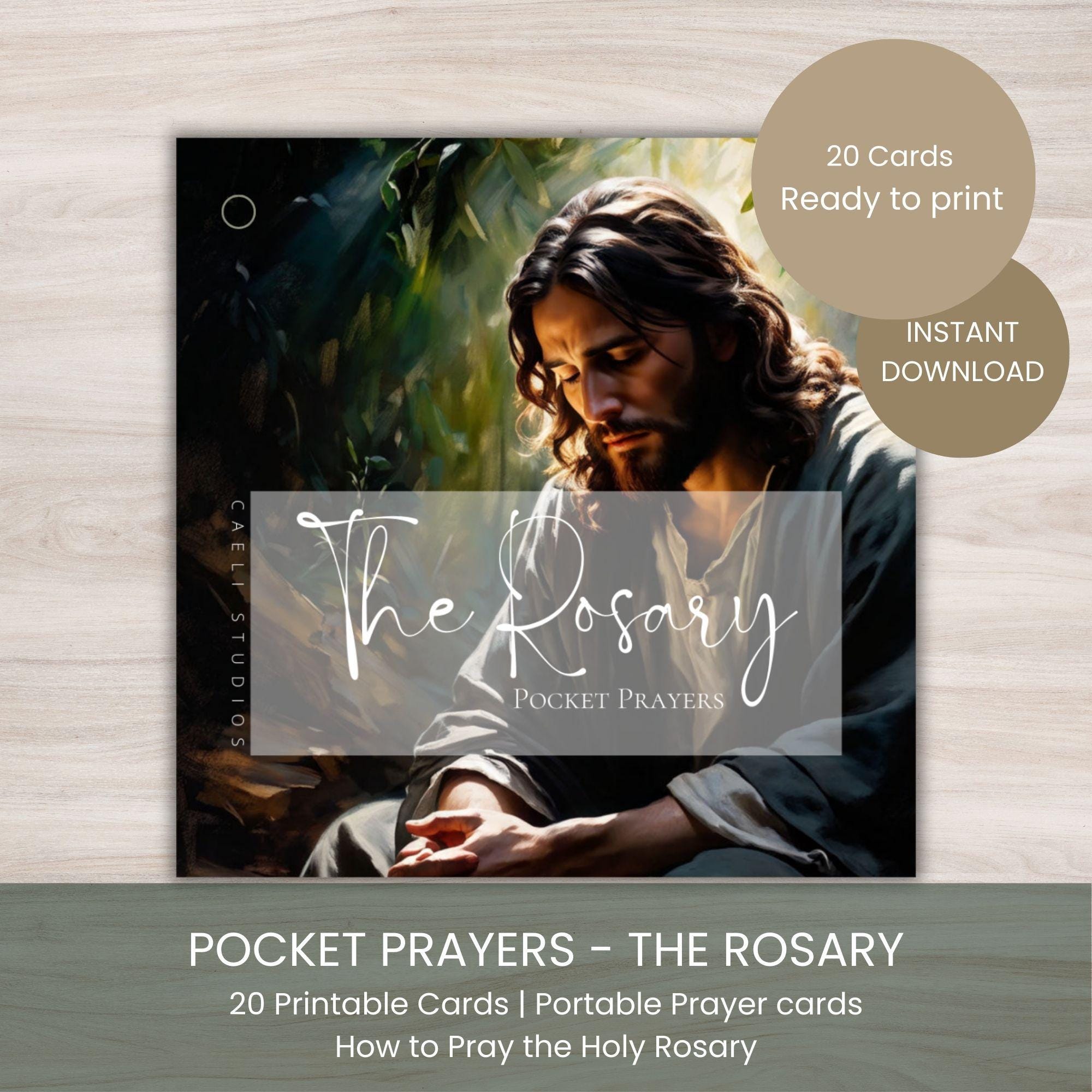 Rosary Prayer Cards How to Pray the Rosary Printable Booklet Catholic ...