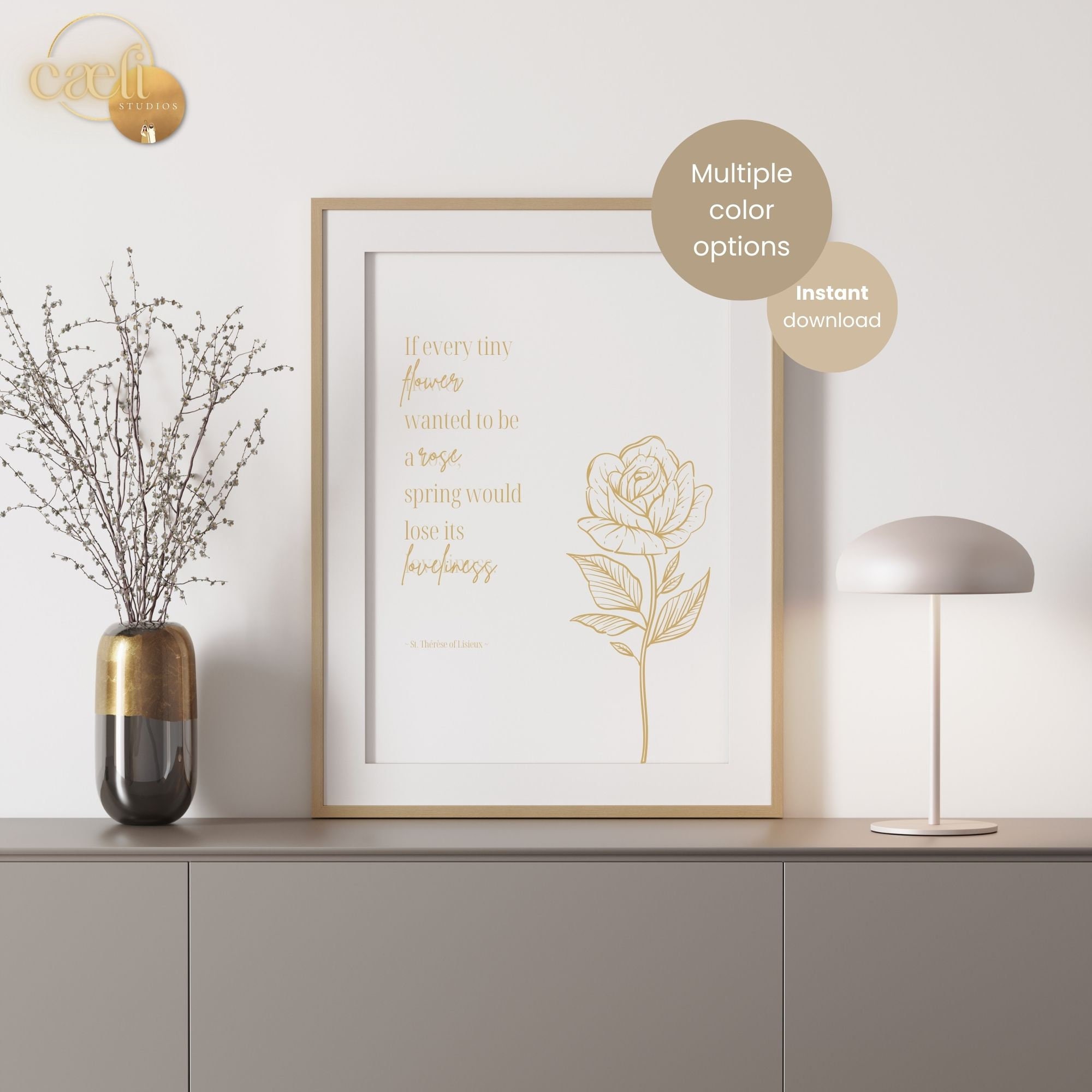 St. Thérèse of Lisieux Quote Catholic Wall Art the Little Flower ...
