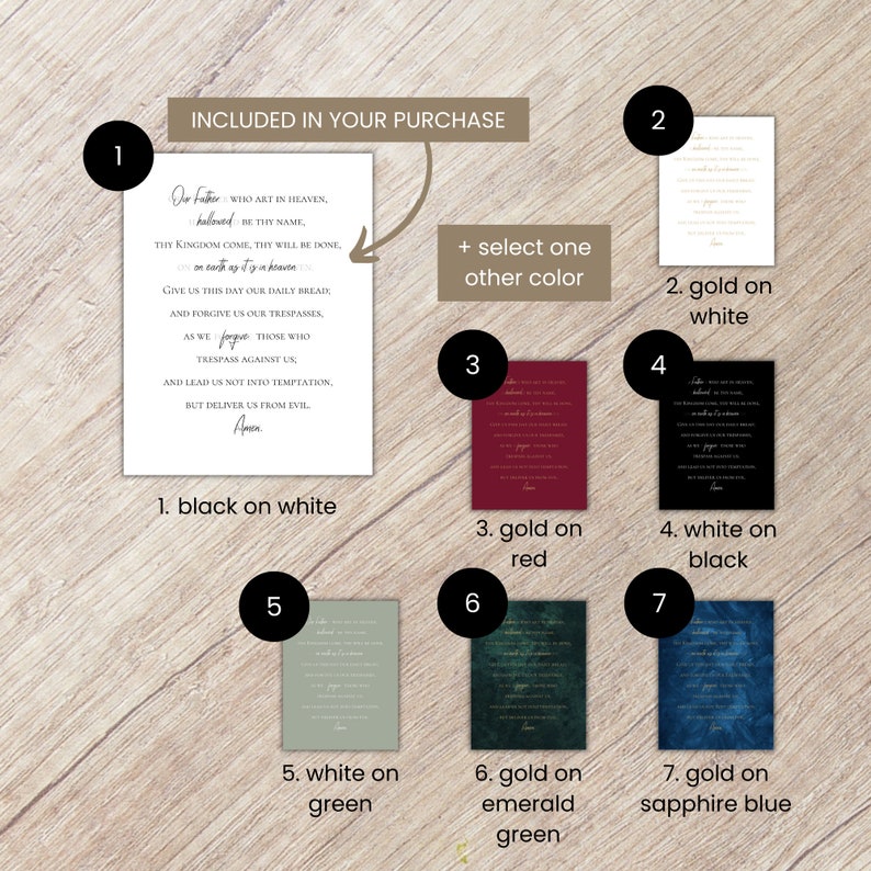 The Lords Prayer Our Father Traditional Catholic Wall Art - Etsy