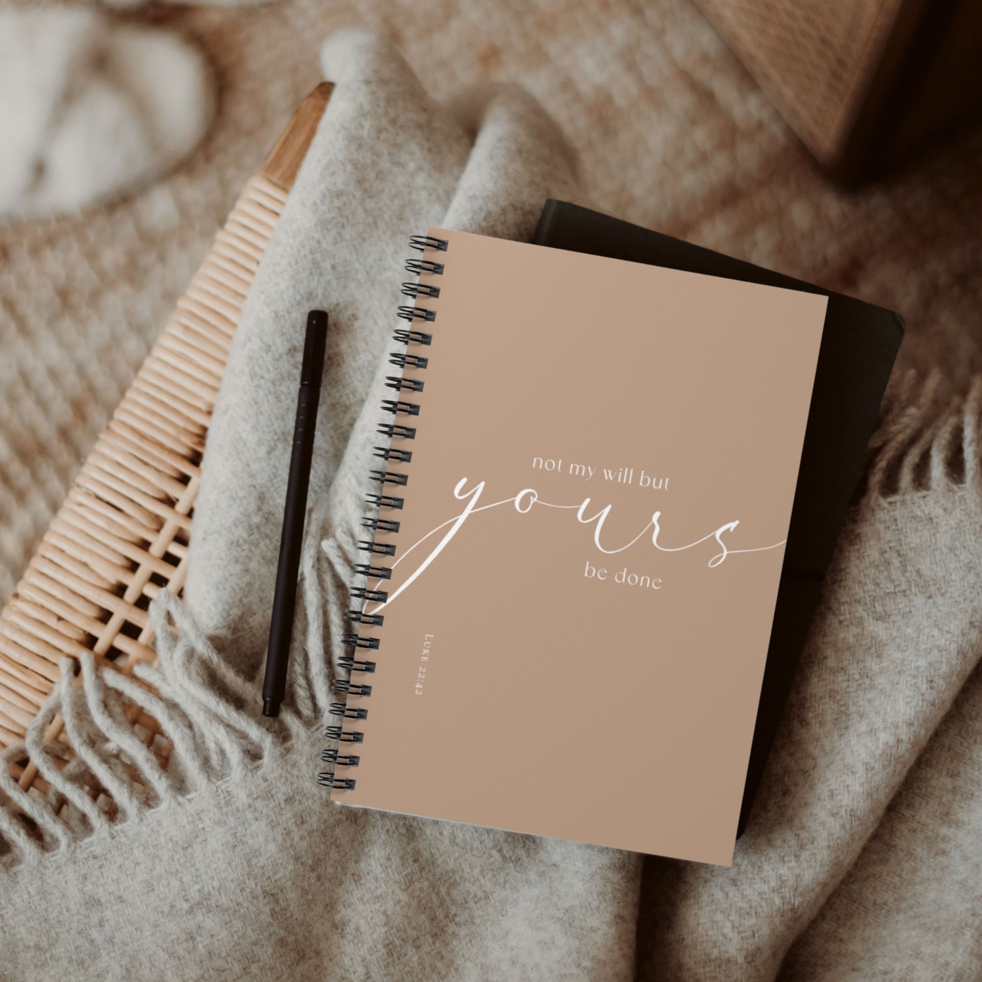 Christian Notebook Spiral Luke 22:42 Not My Will but Yours Be Done ...