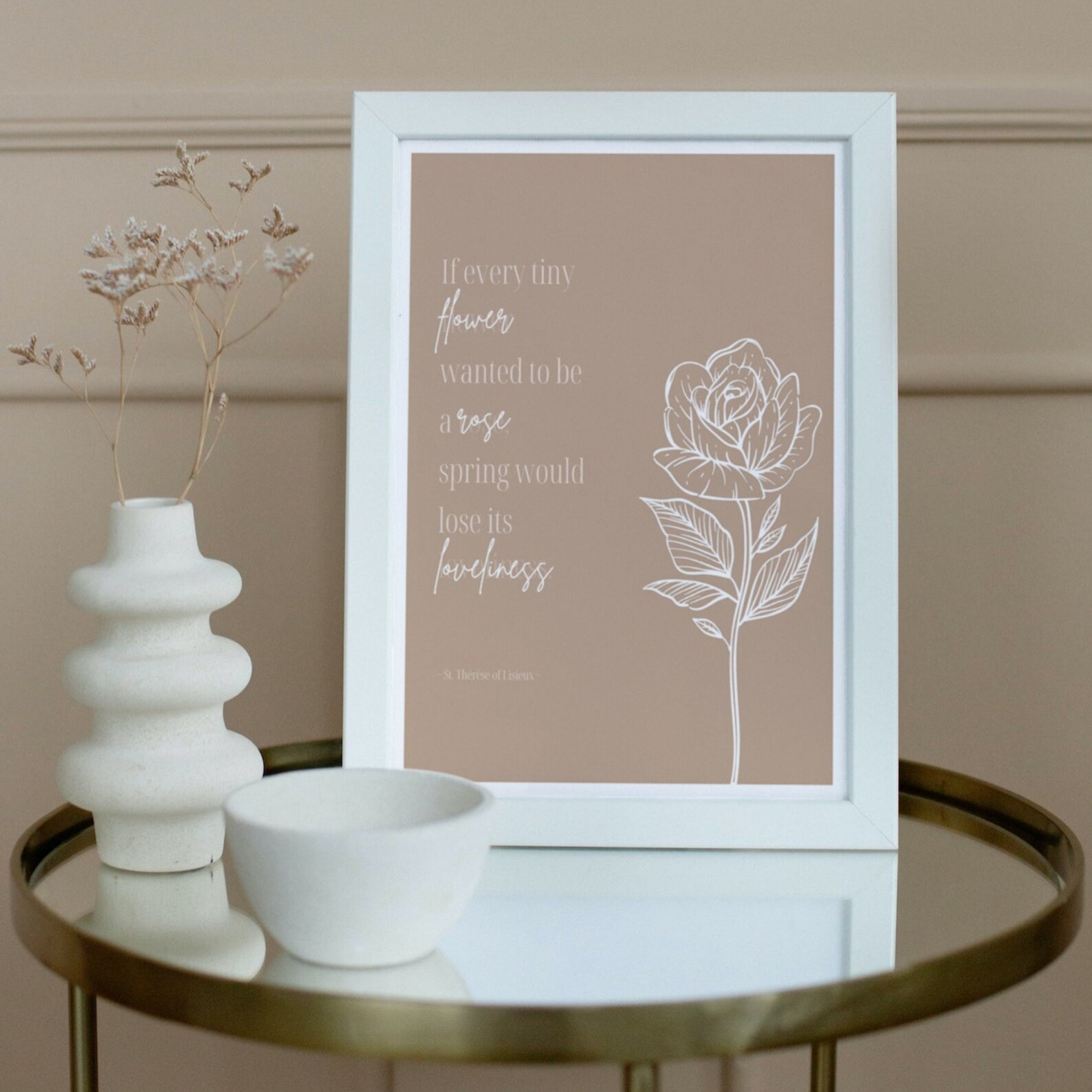 St. Thérèse of Lisieux Quote Catholic Wall Art the Little Flower ...