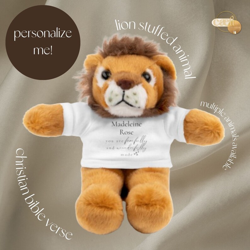 Personalized Stuffed Animal Fearfully and Wonderfully Made Customized ...