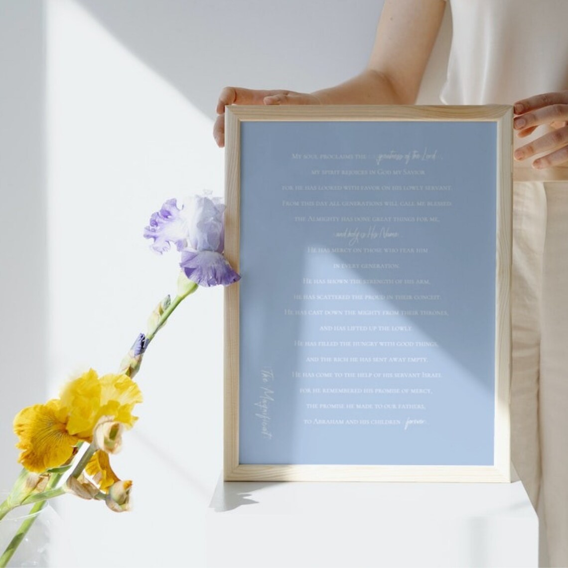 Magnificat Prayer Catholic Wall Art Christian Wall Decor - Etsy