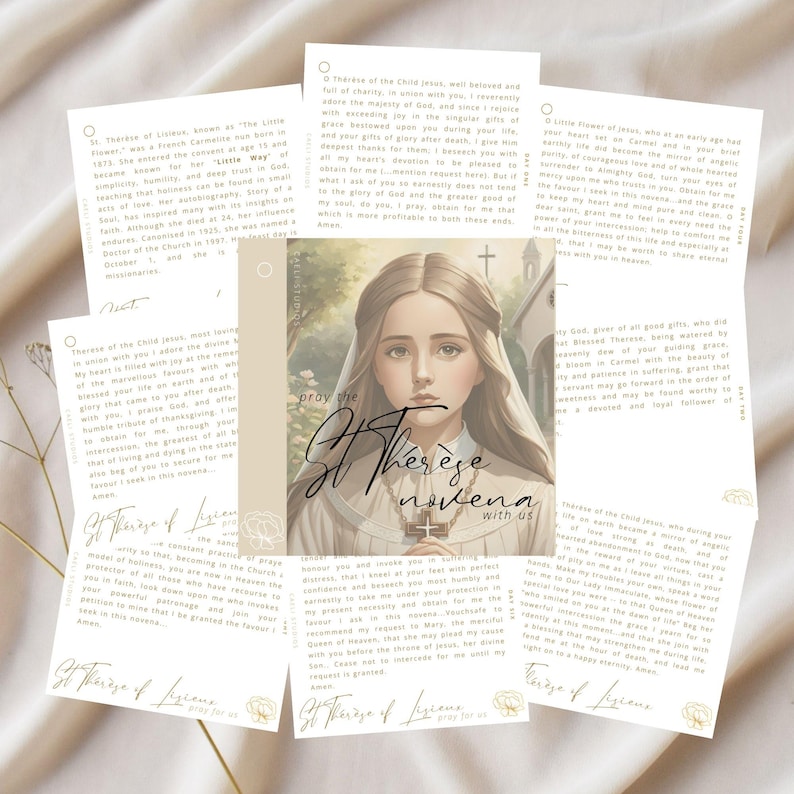St. Thérèse of Lisieux Novena Printable Booklet 9-day Digital Catholic ...