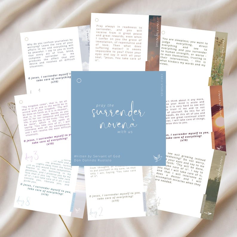 Surrender Novena Printable Prayer Booklet 9-day Digital Catholic Novena ...