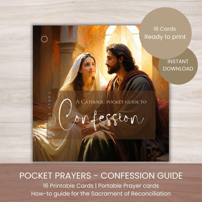 Confession Printable Guide Sacrament of Reconciliation Digital Catholic ...