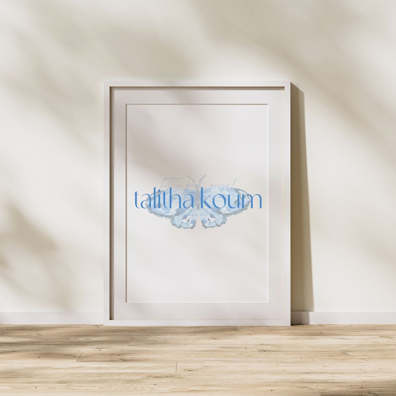 Talitha Koum (little Girl Arise) Christian Faith Wall Decor Scripture ...