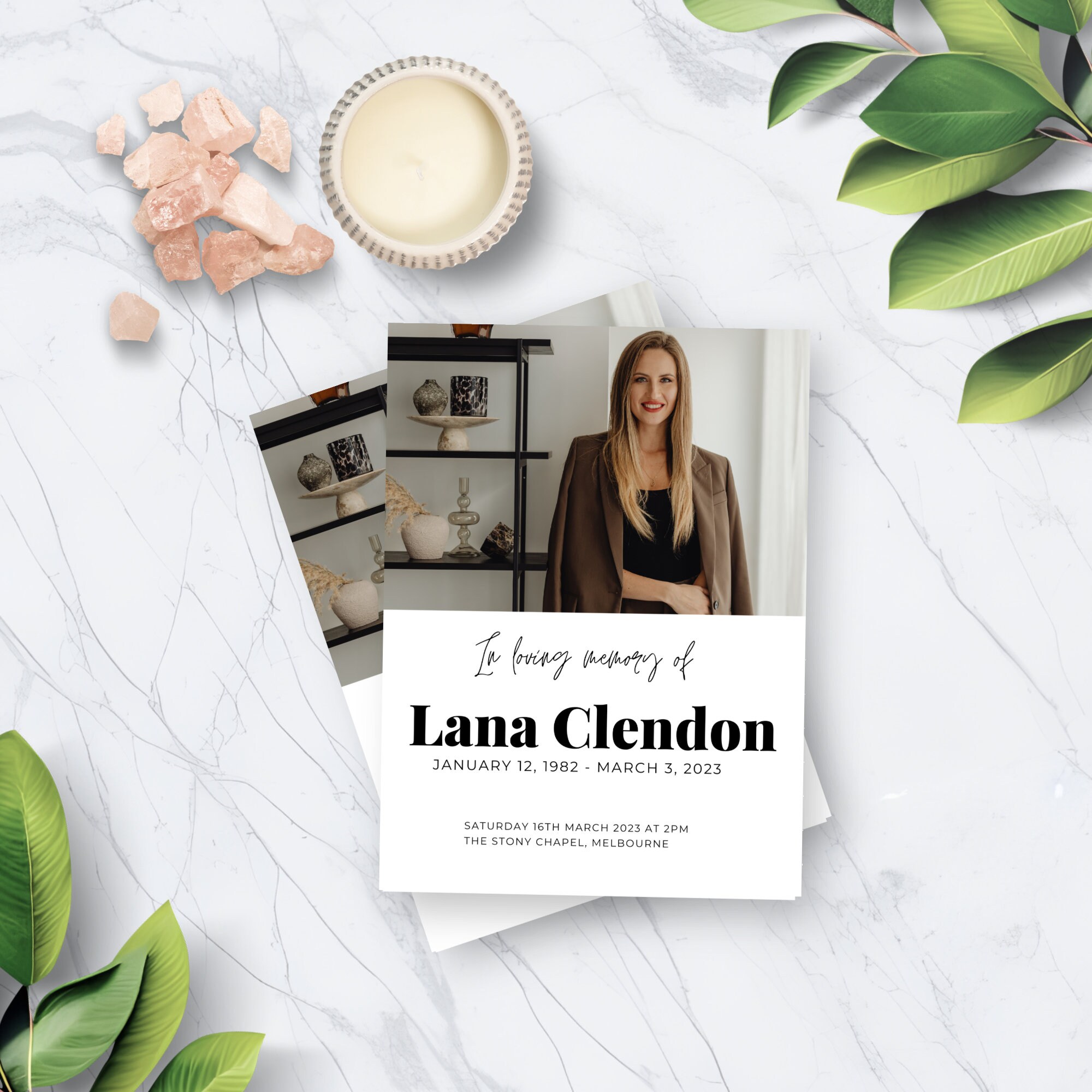 Funeral Program Template, Funeral Order of Service, Obituary Template ...