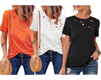 Distressed T Shirt - Etsy