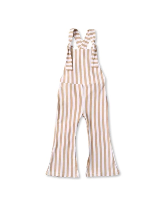 Little Girls Striped Bell Bottom Romper Toddler Girl Bell - Etsy
