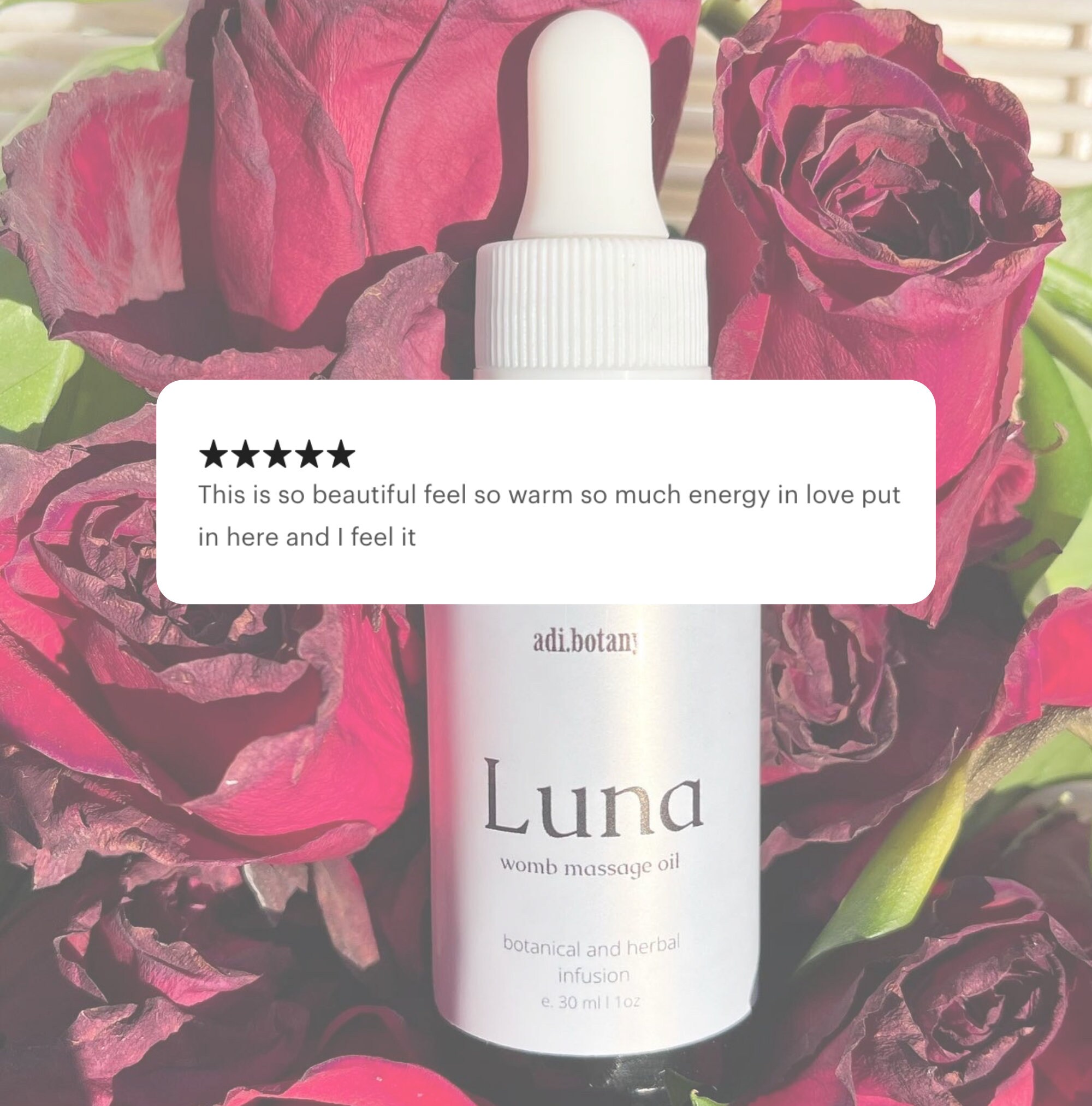 Luna Womb Massage Oil 100% Organic Botanical & Herbal Infusion - Etsy