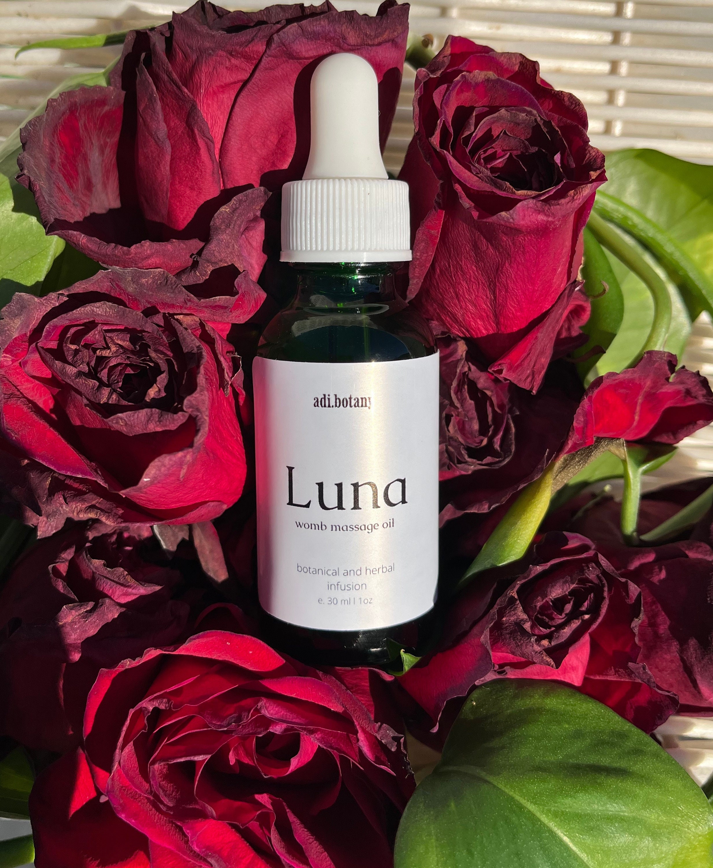 Luna Womb Massage Oil 100% Organic Botanical & Herbal Infusion - Etsy