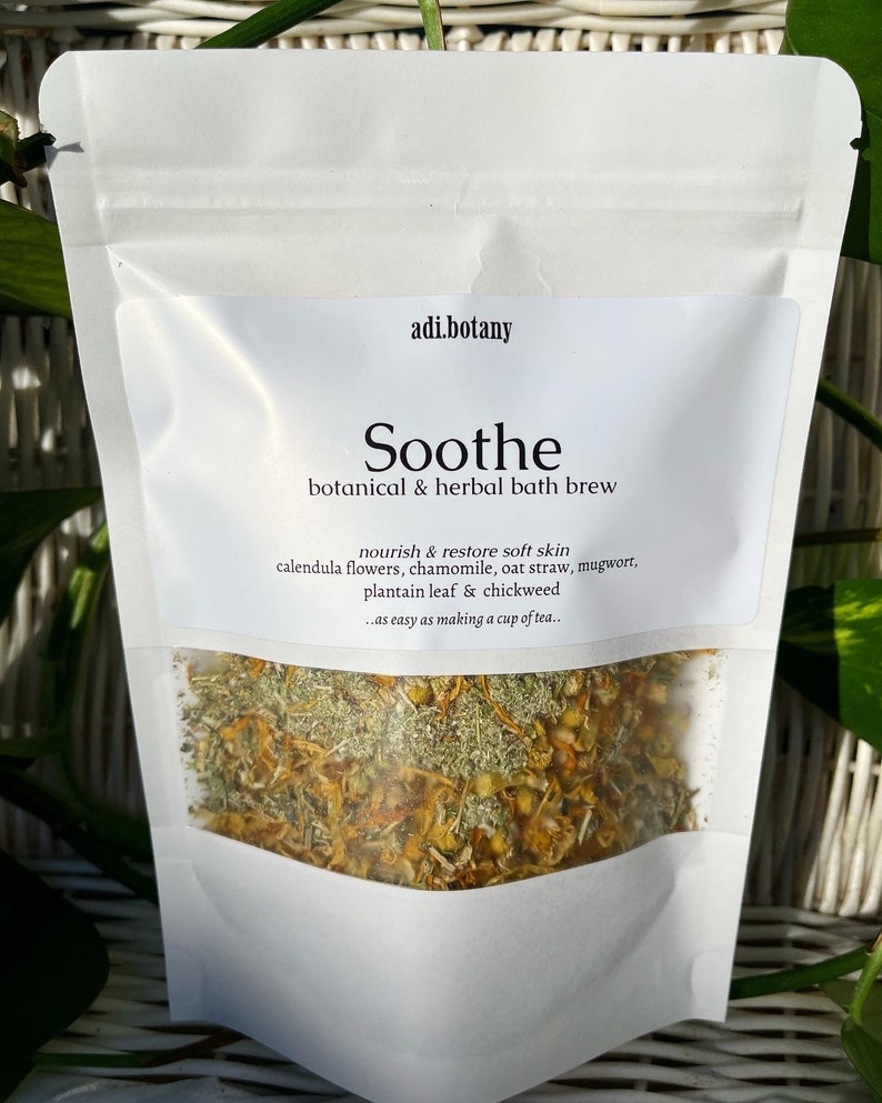 Soothe Bath Brew I 100% Organic Botanical & Herbal Bath Tea - Etsy