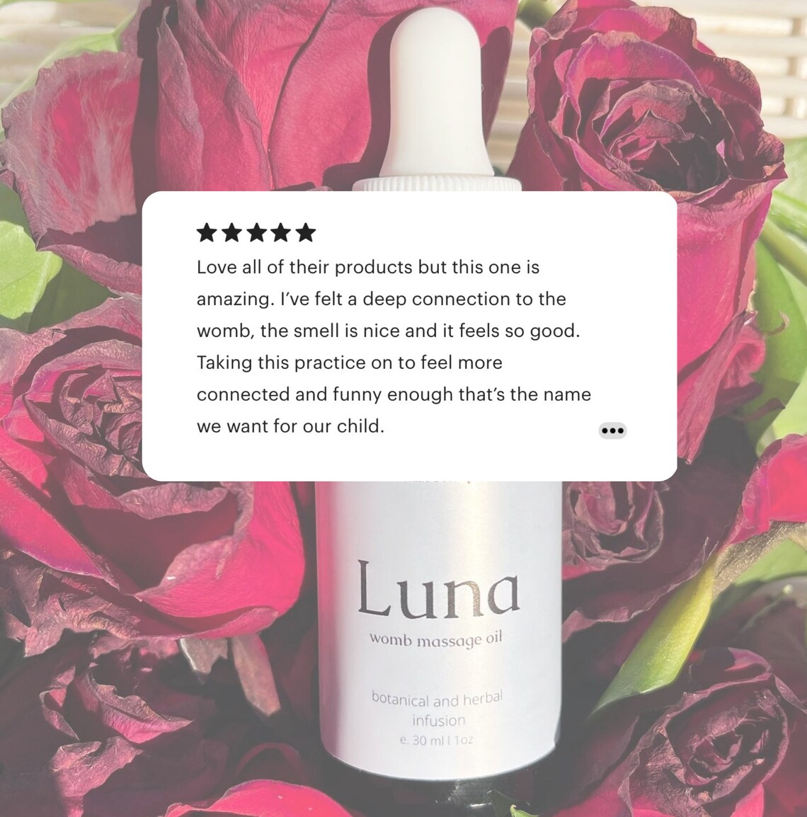 Luna Womb Massage Oil 100% Organic Botanical & Herbal Infusion - Etsy