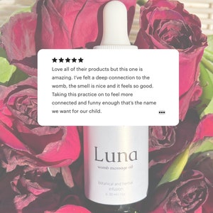 Luna Womb Massage Oil 100% Organic Botanical & Herbal Infusion - Etsy