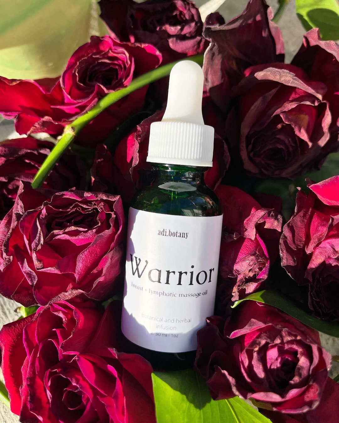 Warrior Breast & Lymphatic Massage Oil - 100% Organic Botanical and ...