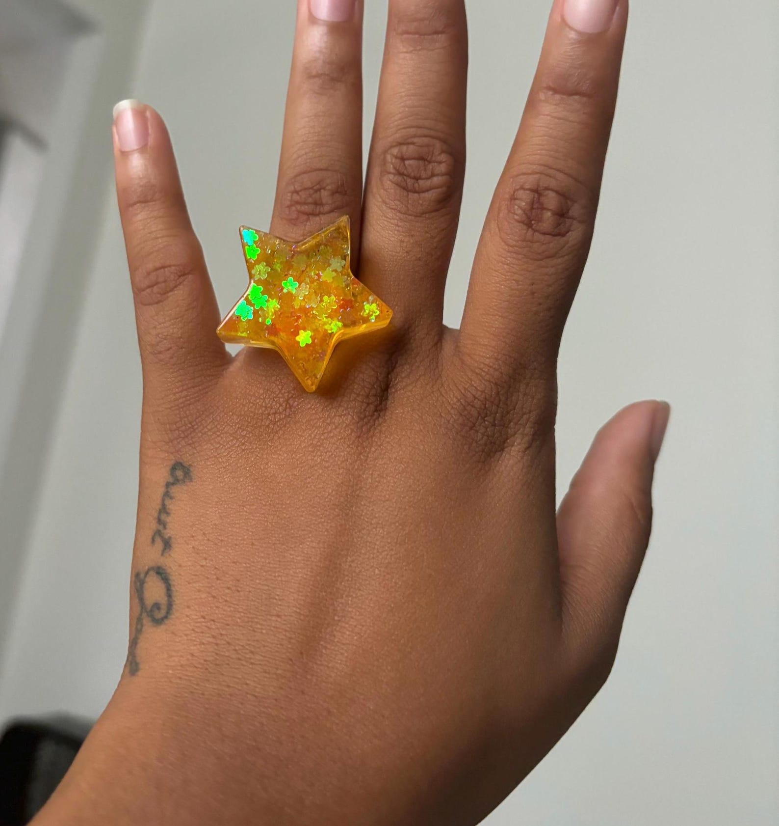 Chunky Resin Star Rings - Etsy