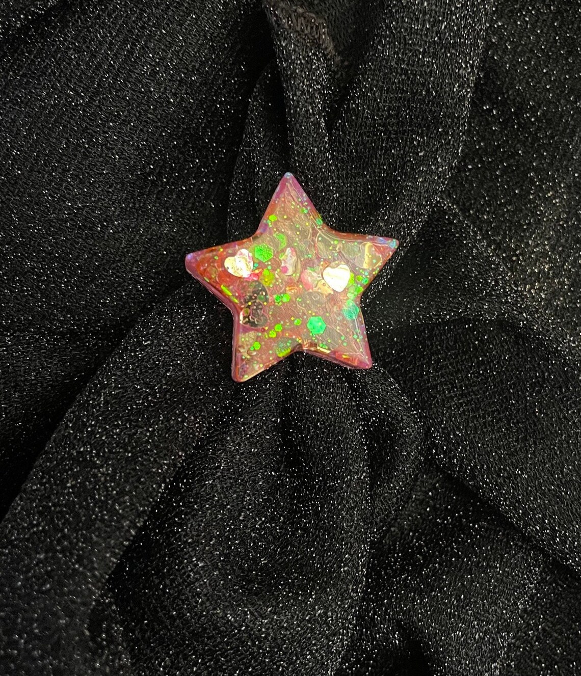 Chunky Resin Star Rings - Etsy