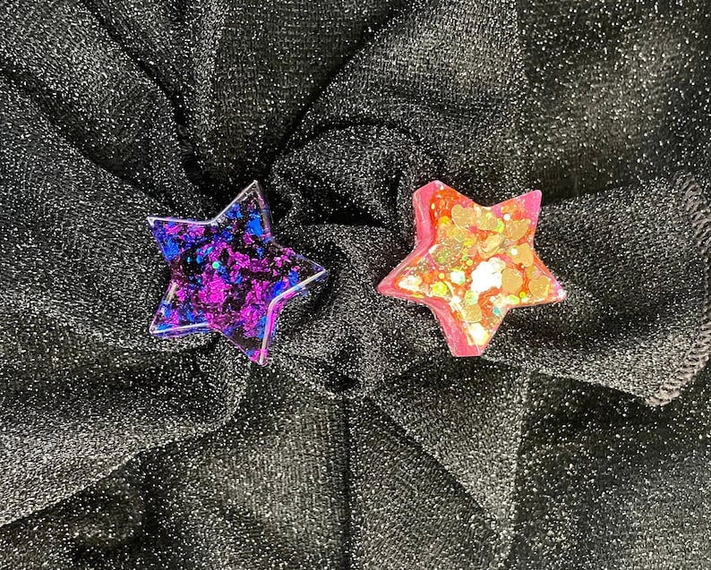 Chunky Resin Star Rings - Etsy