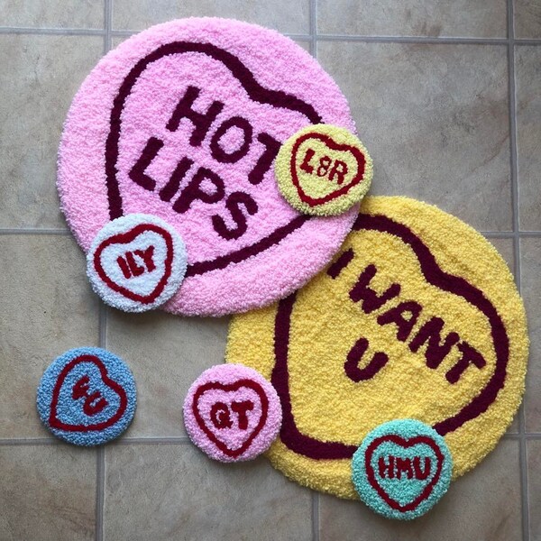 Heart Rug - Etsy