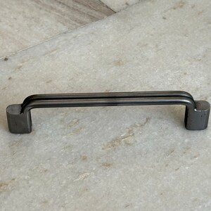 Rustic 2 Rod Iron Handle: Kitchen Cabinet, Wardrobe Drawer Pull - Etsy
