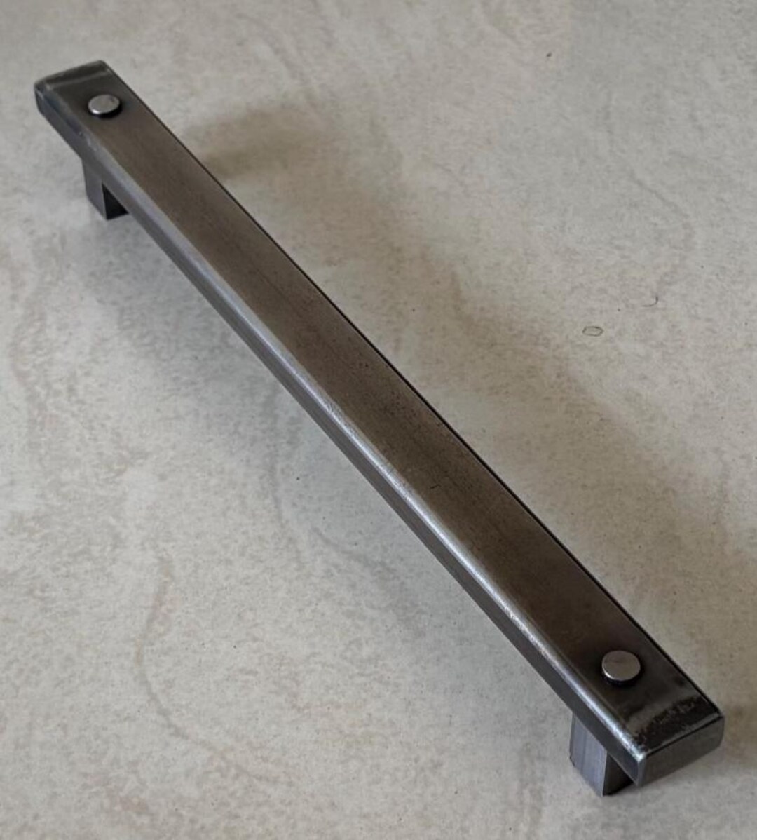 Raw Rustic Pipe Iron Cabinet Handle | Handmade Industrial Drawer Pull ...