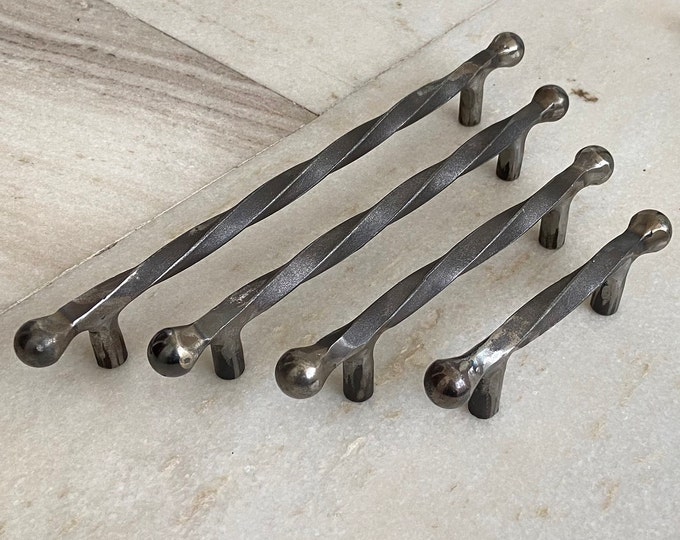 Set 6 Antique Vintage Deco NOS New Old Stock Chrome and Red 3" Centers ...