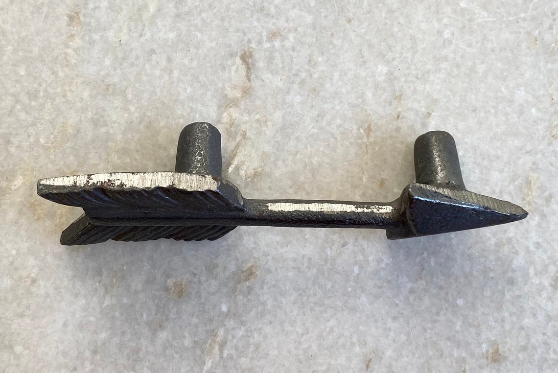 Cast Iron Handle With Arrow Design Kitchen Cabinet Handles - Etsy