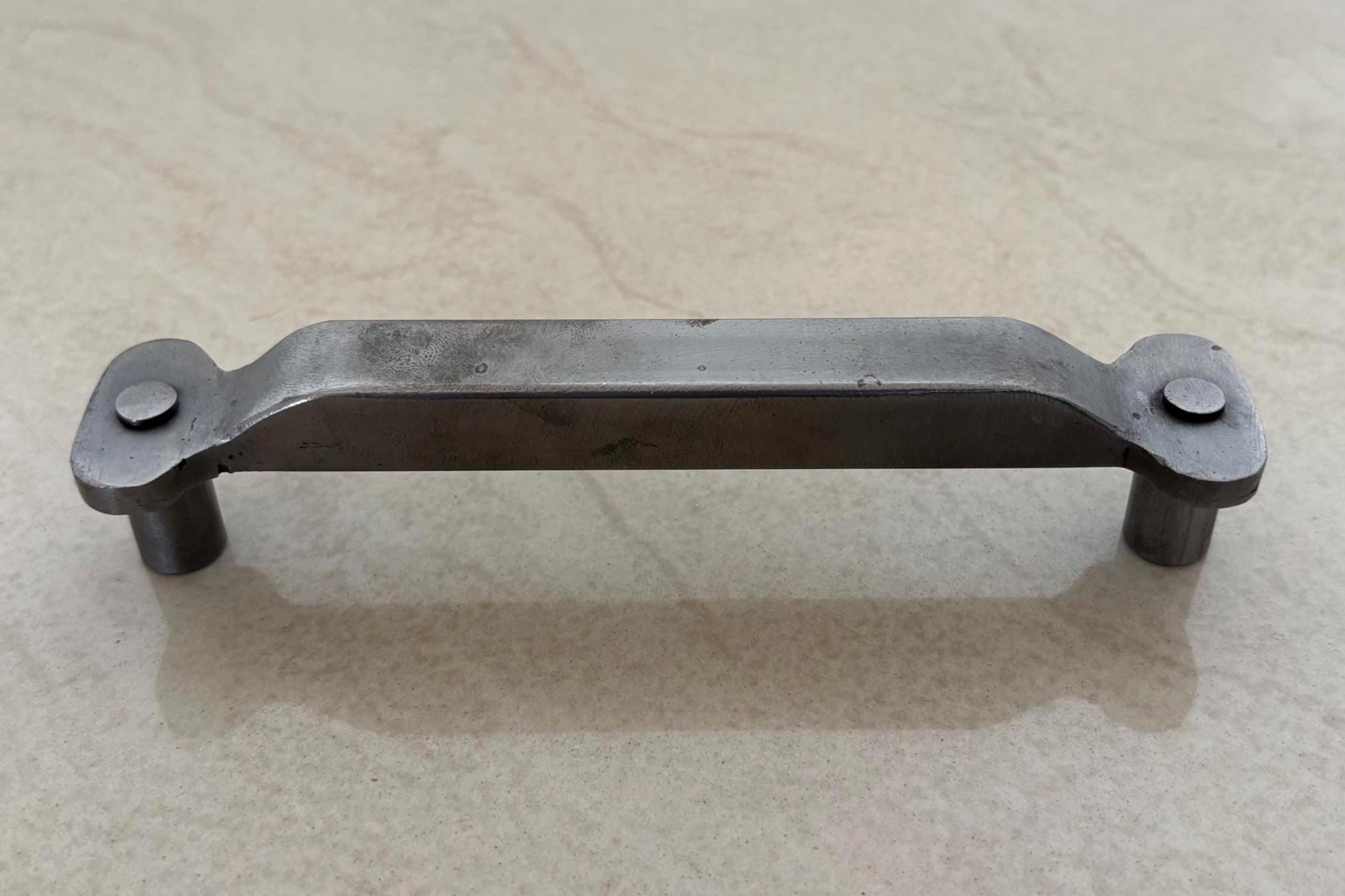Iron Pipe Handle With a Unique Design, Raw and Black Finish- Cabinet ...