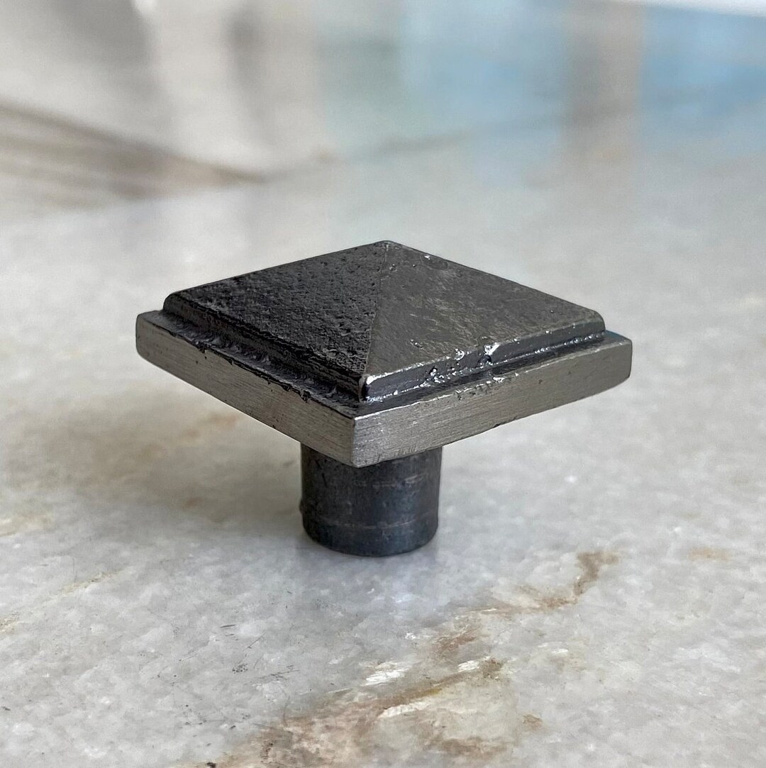 Cast Iron Square Pyramid Knob, Kitchen Cabinet Knobs, Wardrobe Knobs ...