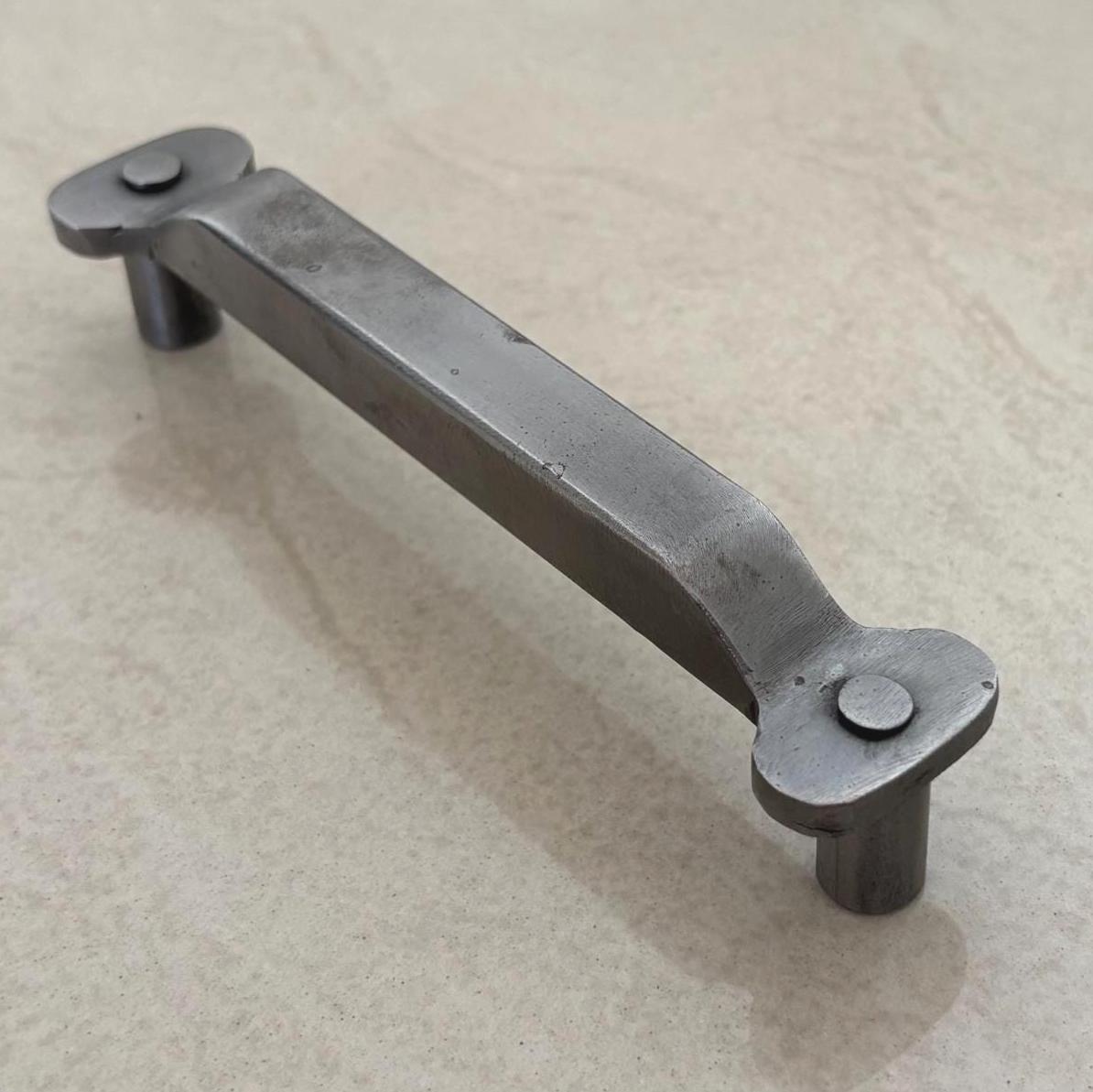 Iron Pipe Handle With a Unique Design, Raw and Black Finish- Cabinet ...