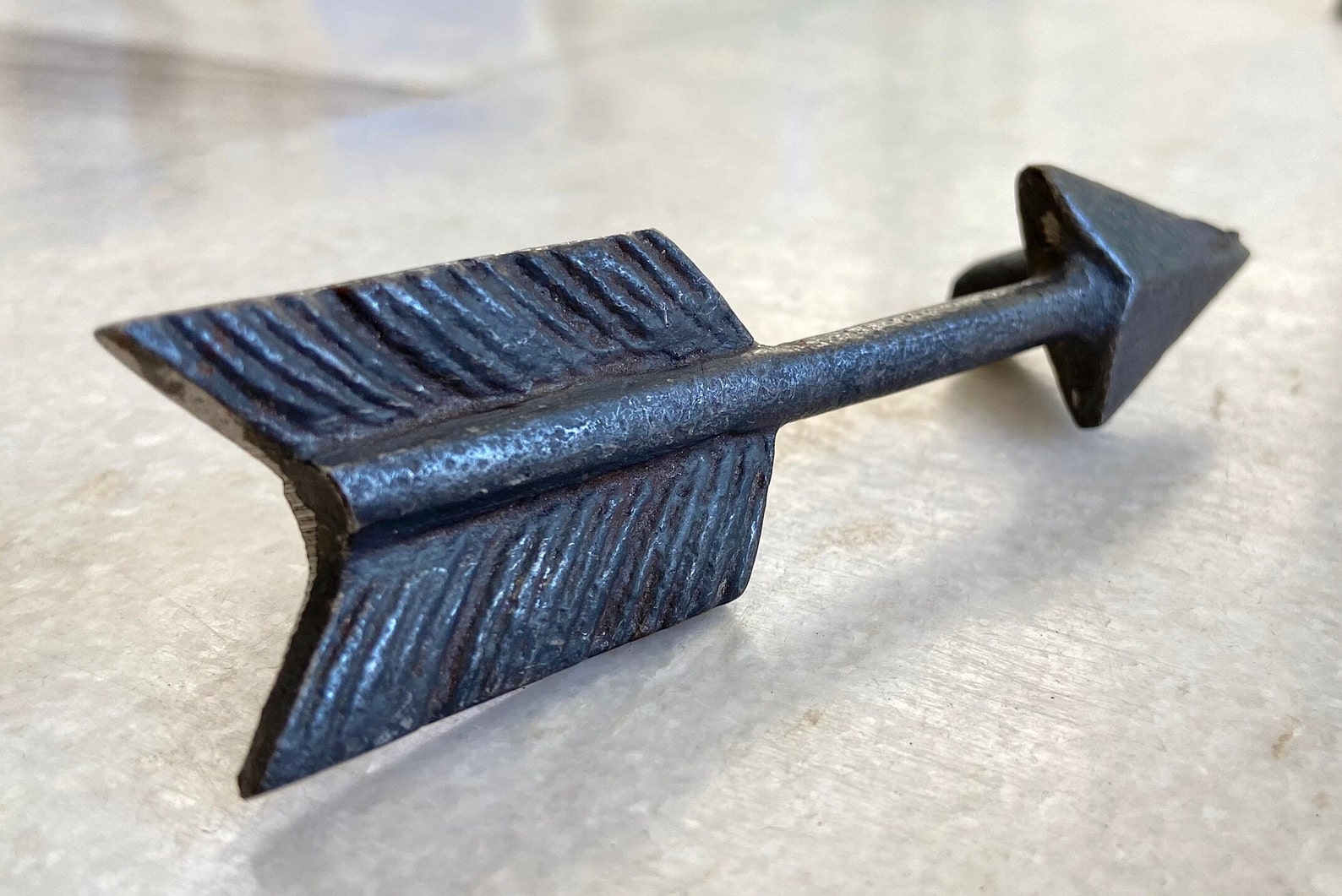 Cast Iron Handle With Arrow Design Kitchen Cabinet Handles - Etsy