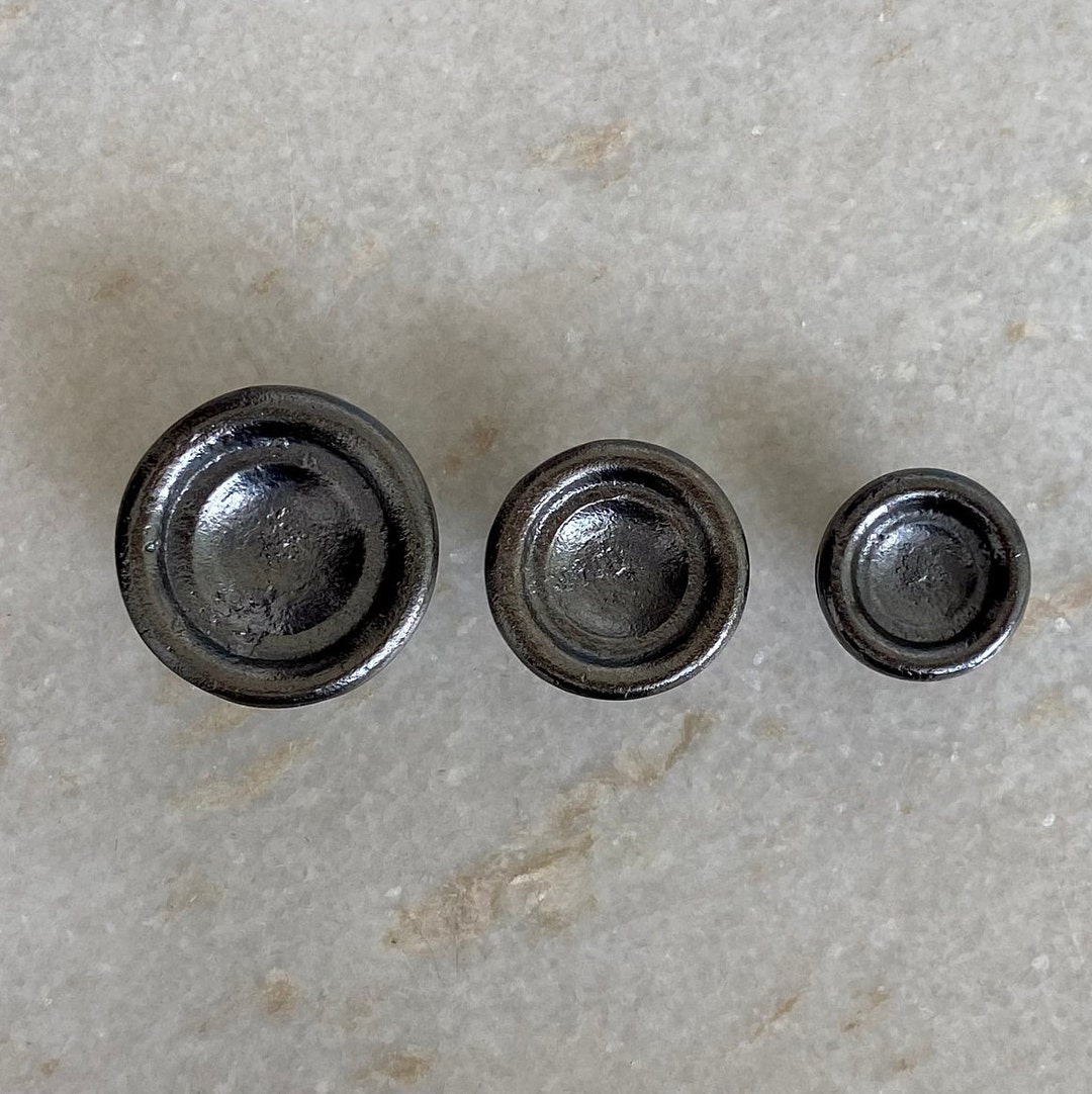 Cast Iron Knob, Kitchen Cabinet Knobs, Wardrobe Knobs, Black Cast Iron ...