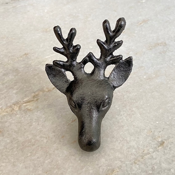 Cast Iron Deer Knob Kitchen Cabinet Knobs Wardrobe Knobs | Etsy