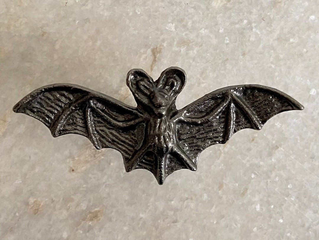 Cast Iron Bat Knob, Kitchen Cabinet Knobs, Wardrobe Knobs, Black Cast ...