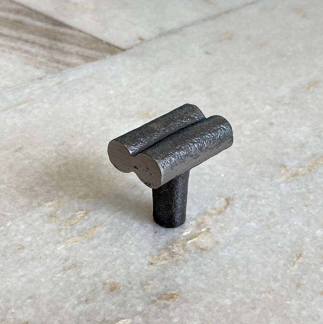 Cast Iron Double Knob, Kitchen Cabinet Knobs, Wardrobe Knobs, Black ...