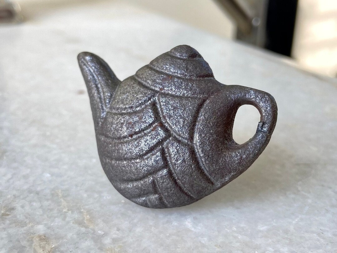 Cast Iron Kettle Knob: Rustic Cabinet Drawer Pull - Etsy